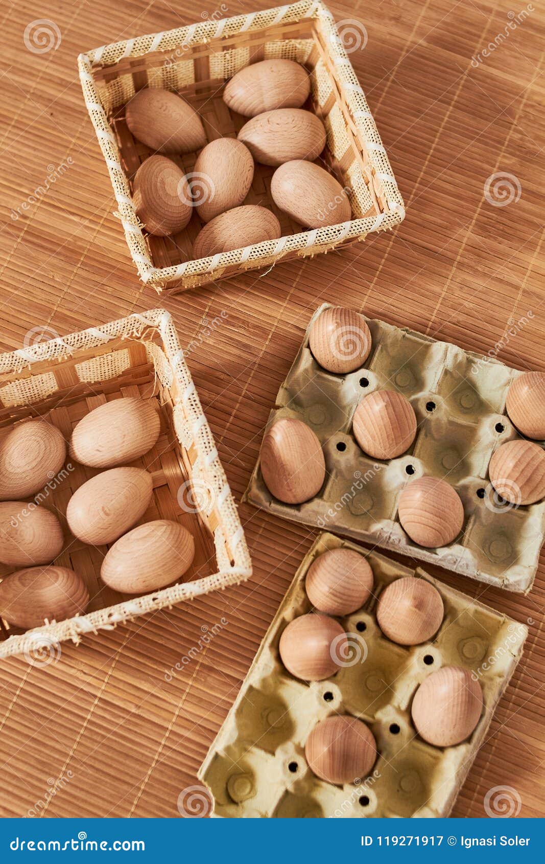 Montessori Counting System with Eggs Stock Image - Image of equipment ...