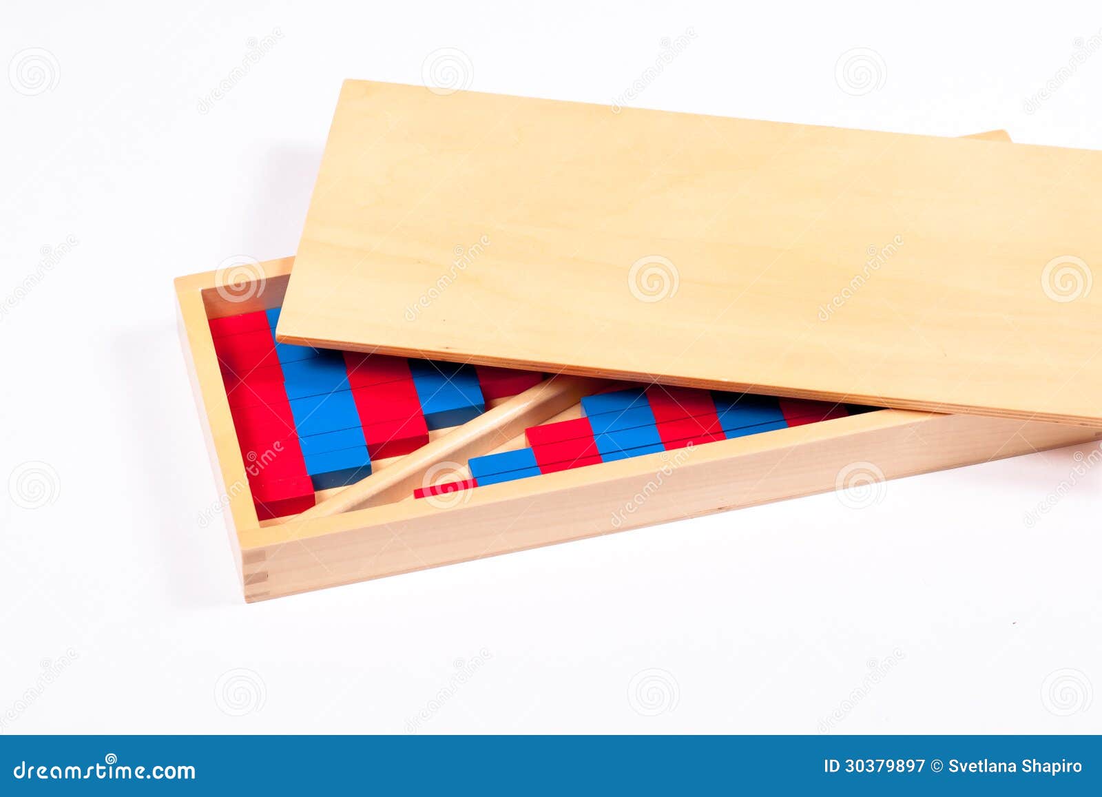 Montessori Number Rods Set in a Box Stock Image - Image of elementary ...
