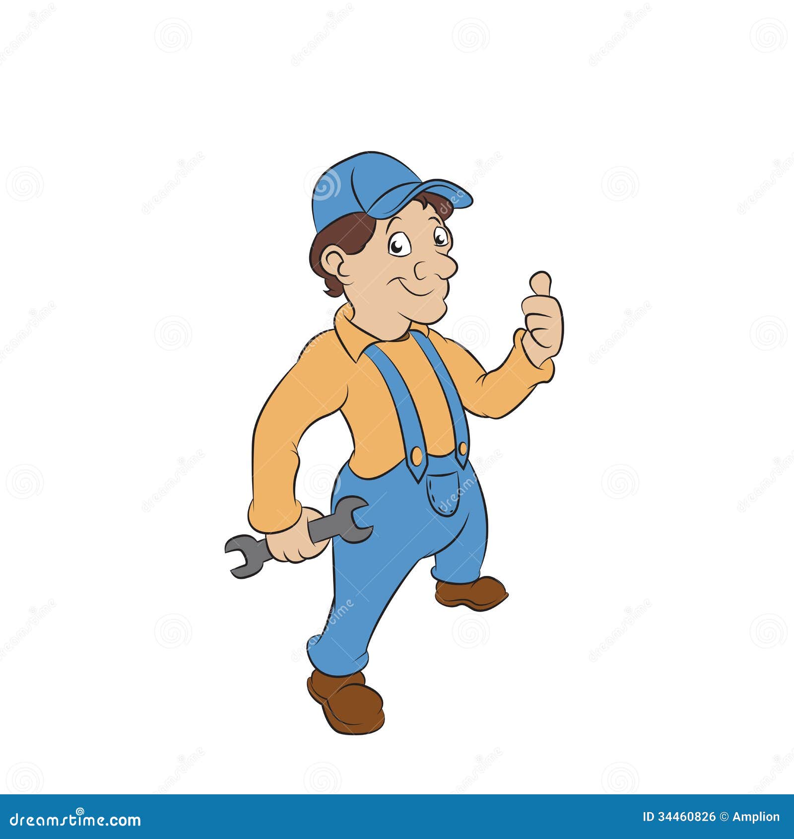 Monteur vektor abbildung. Illustration von männer, mann - 34460826