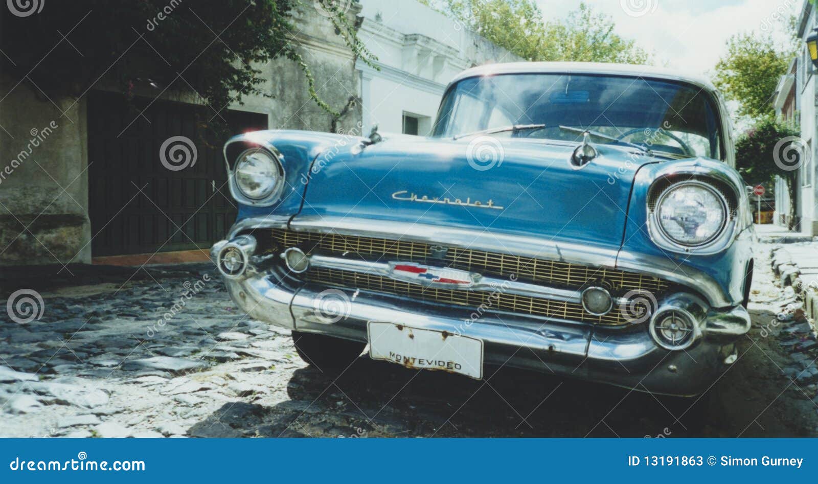 Montevideo Classic American Car Uruguay Editorial Stock Photo - Image ...