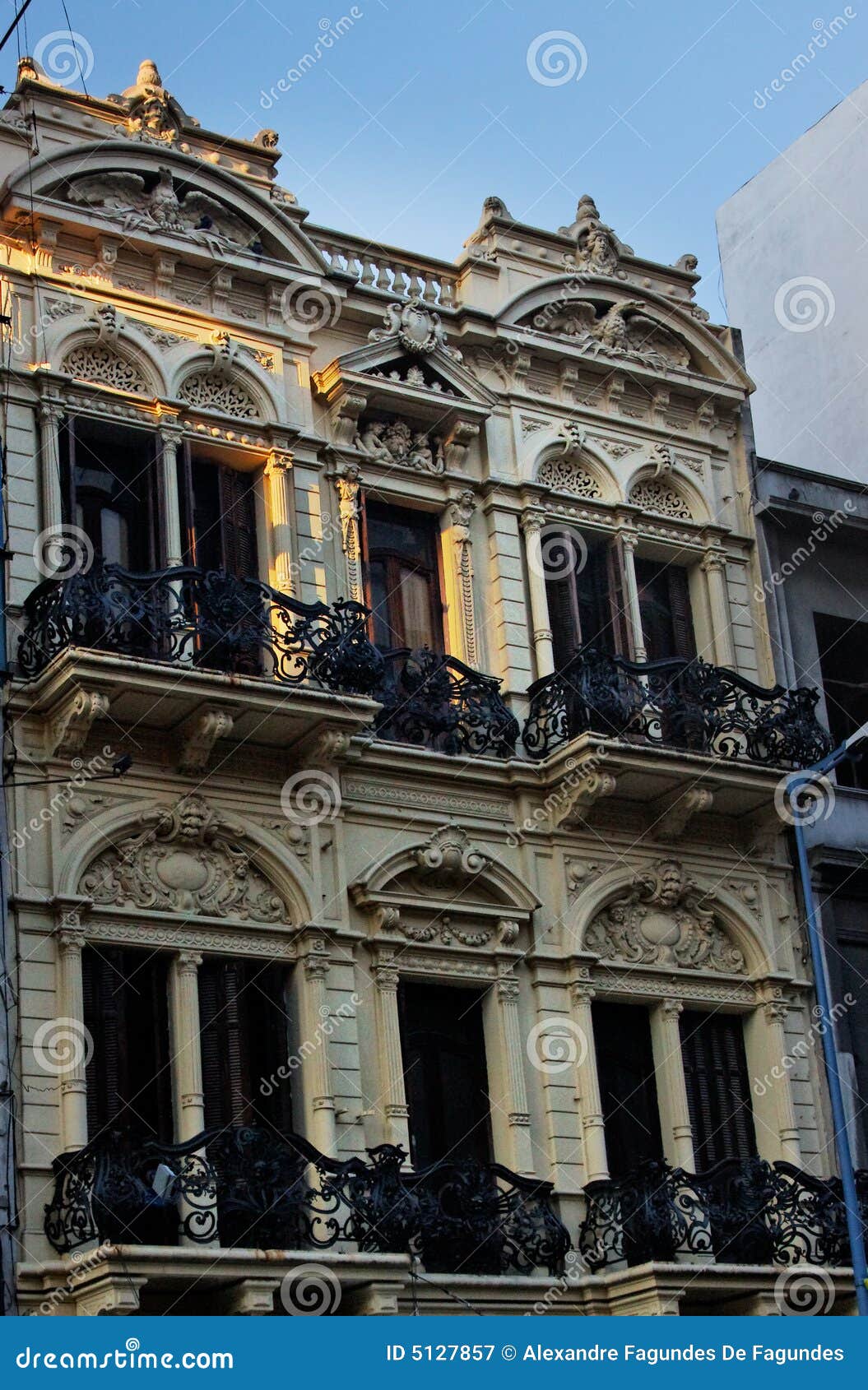 Montevideo Historical Building Uruguay Stock Image - Image of facade ...