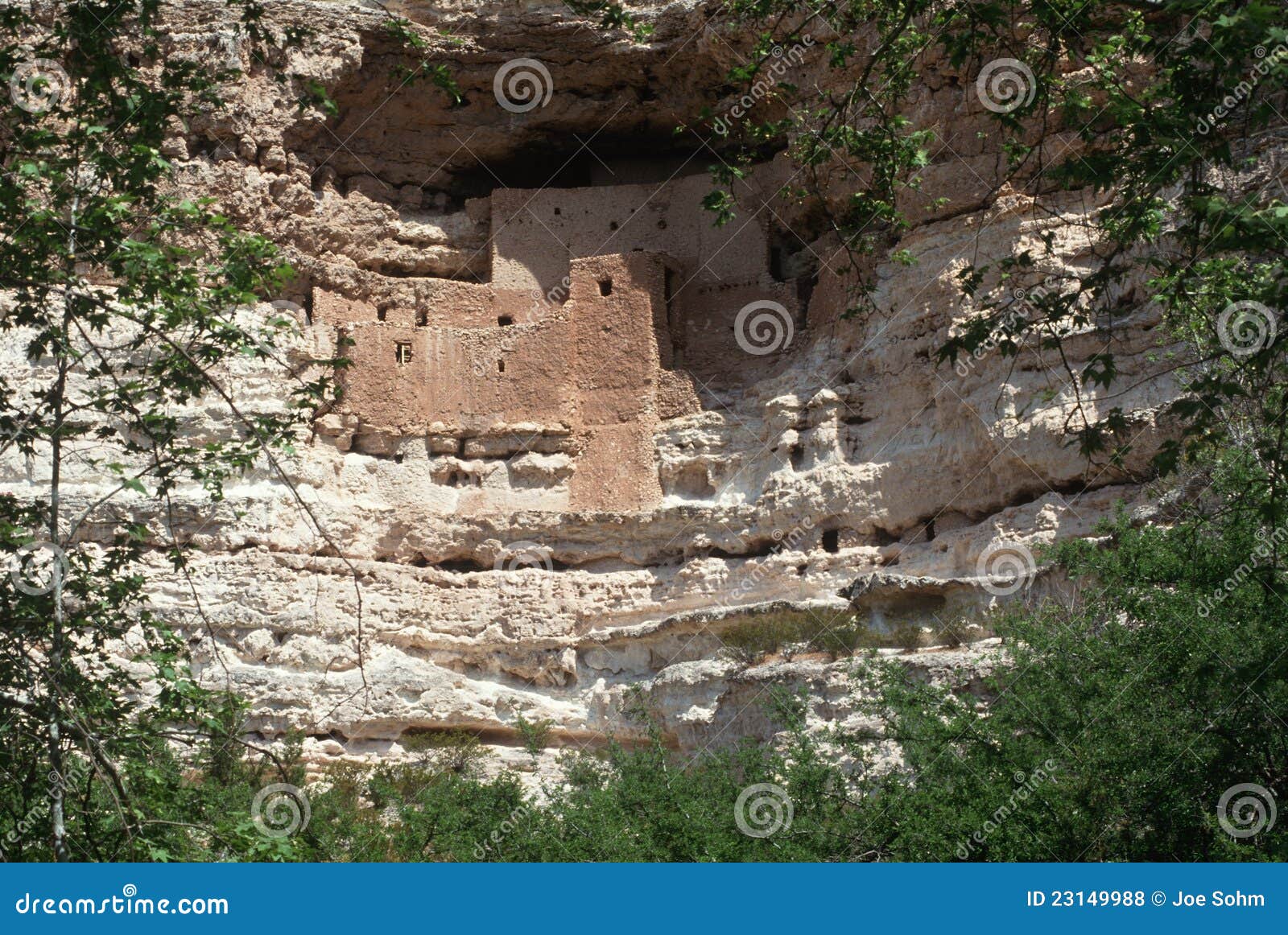 Montezuma Castle Indian Ruins, AZ Stock Photo - Image of escarpment ...