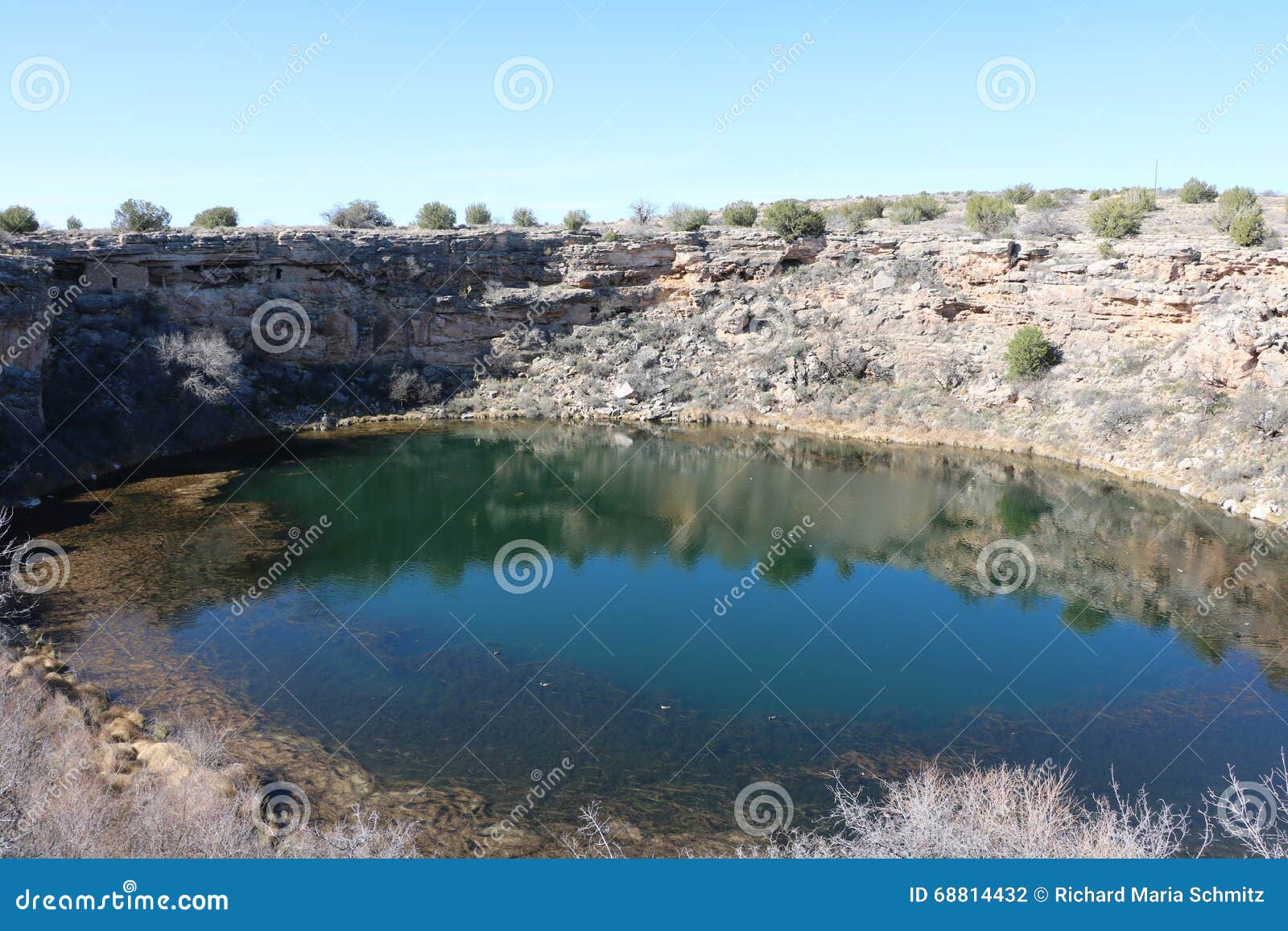 Montezuma well stock photo. Image of native, dwelling - 68814432