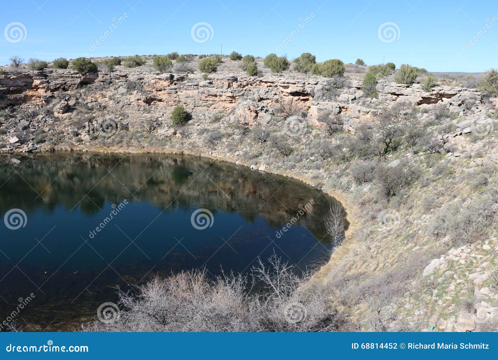Montezuma well stock photo. Image of wetland, bank, quarry - 68814452