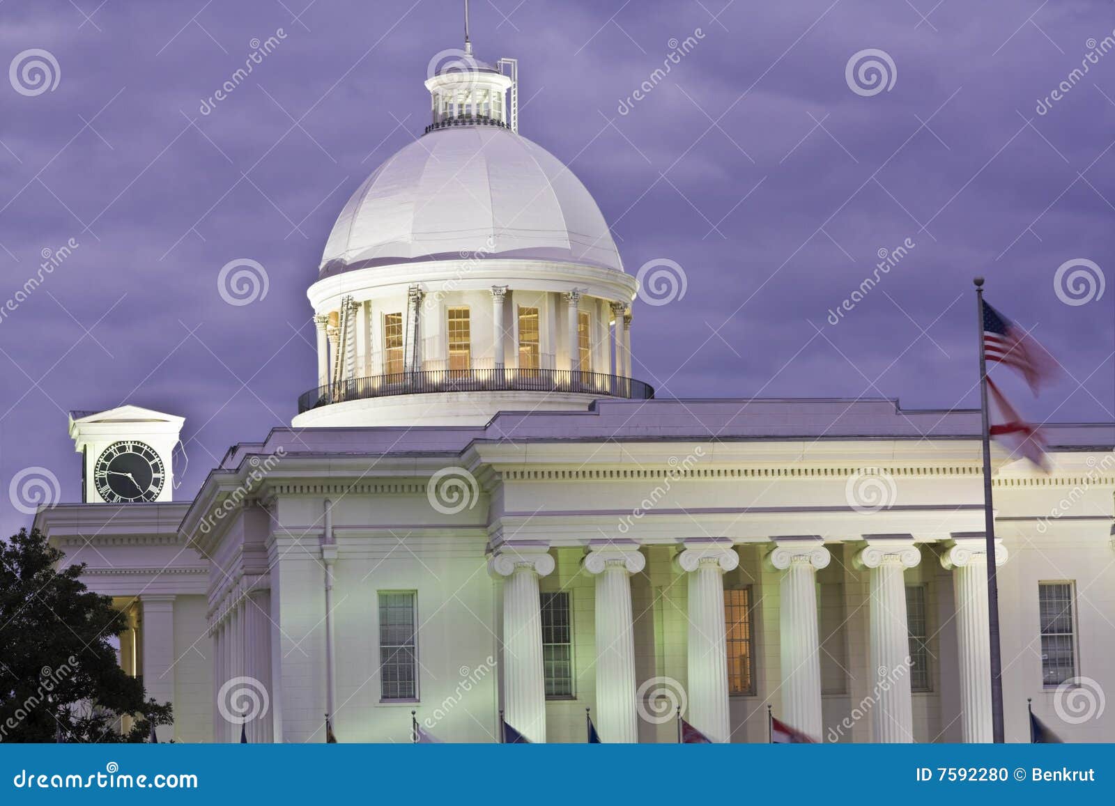 Montgomery, Alabama - State Capitol Stock Photo - Image of place ...