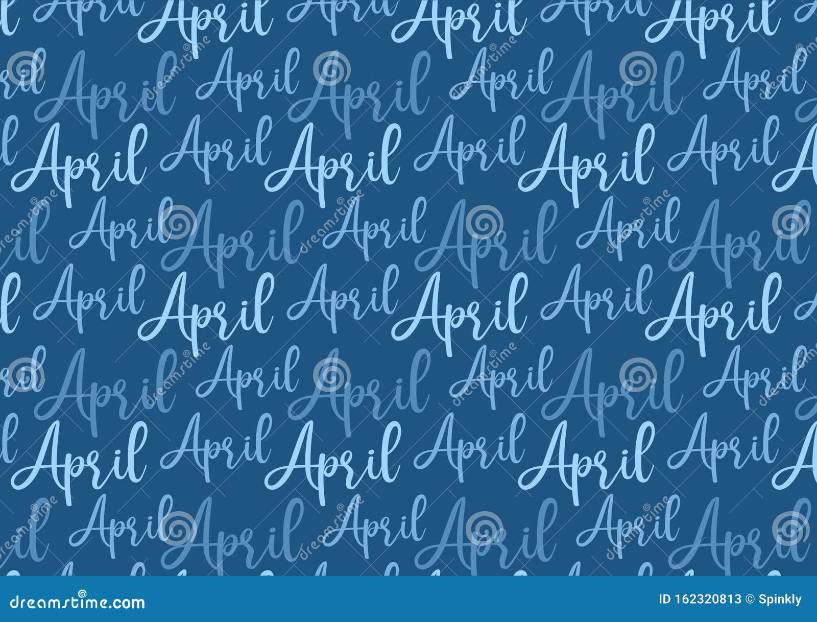 Month of April Text Pattern Wallpaper Stock Illustration - Illustration ...