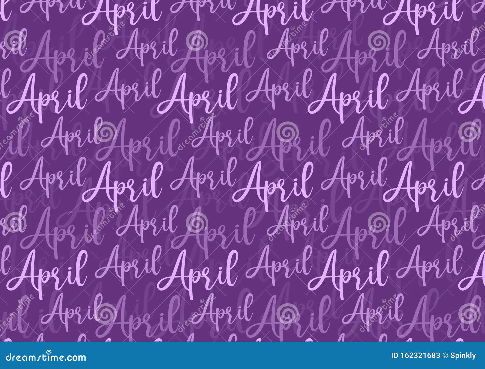 Month of April Text Pattern Wallpaper Stock Illustration - Illustration ...
