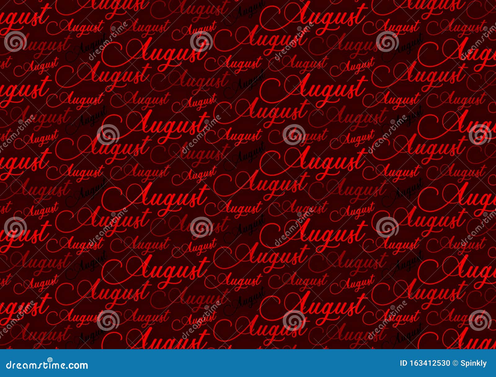 Month of August Text Pattern Wallpaper Stock Illustration ...