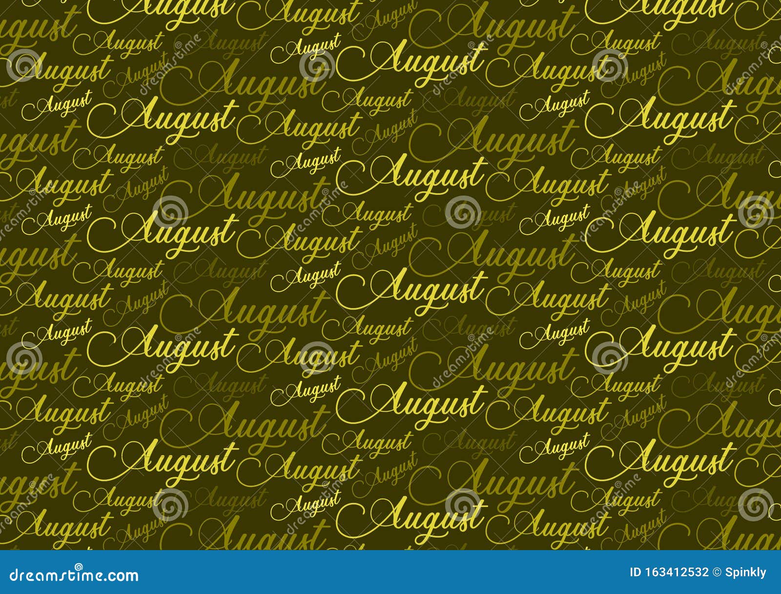 Month of August Text Pattern Wallpaper Stock Illustration ...