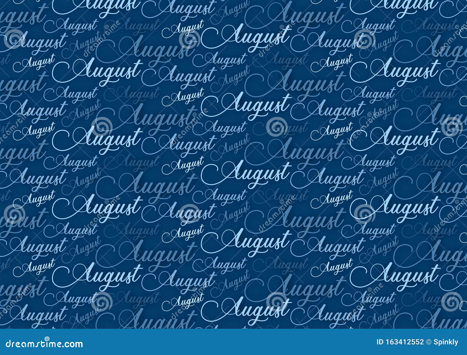 Month of August Text Pattern Wallpaper Stock Illustration ...