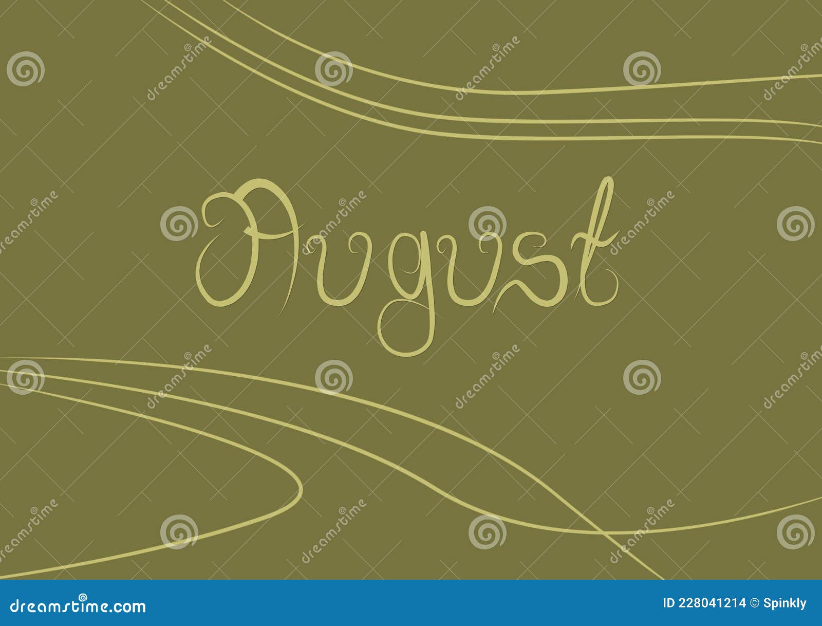 Month of August Title Header Background Wallpaper Stock Illustration ...