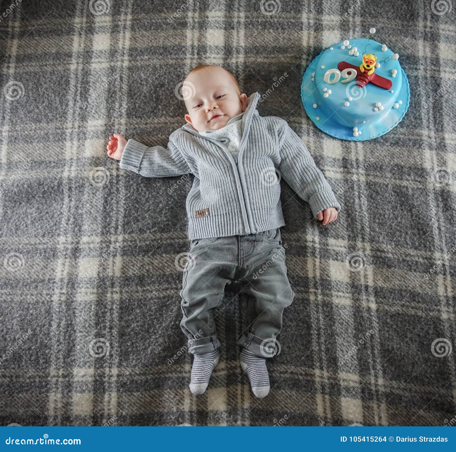 9 month baby with cake stock photo. Image of decoration - 105415264
