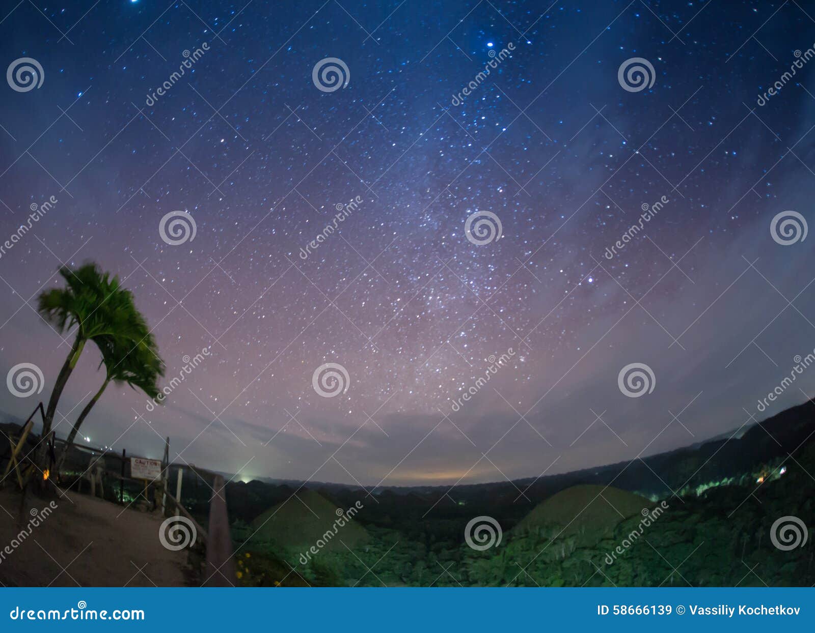 Month on a Background Star Sky Reflected in the Stock Image - Image of ...