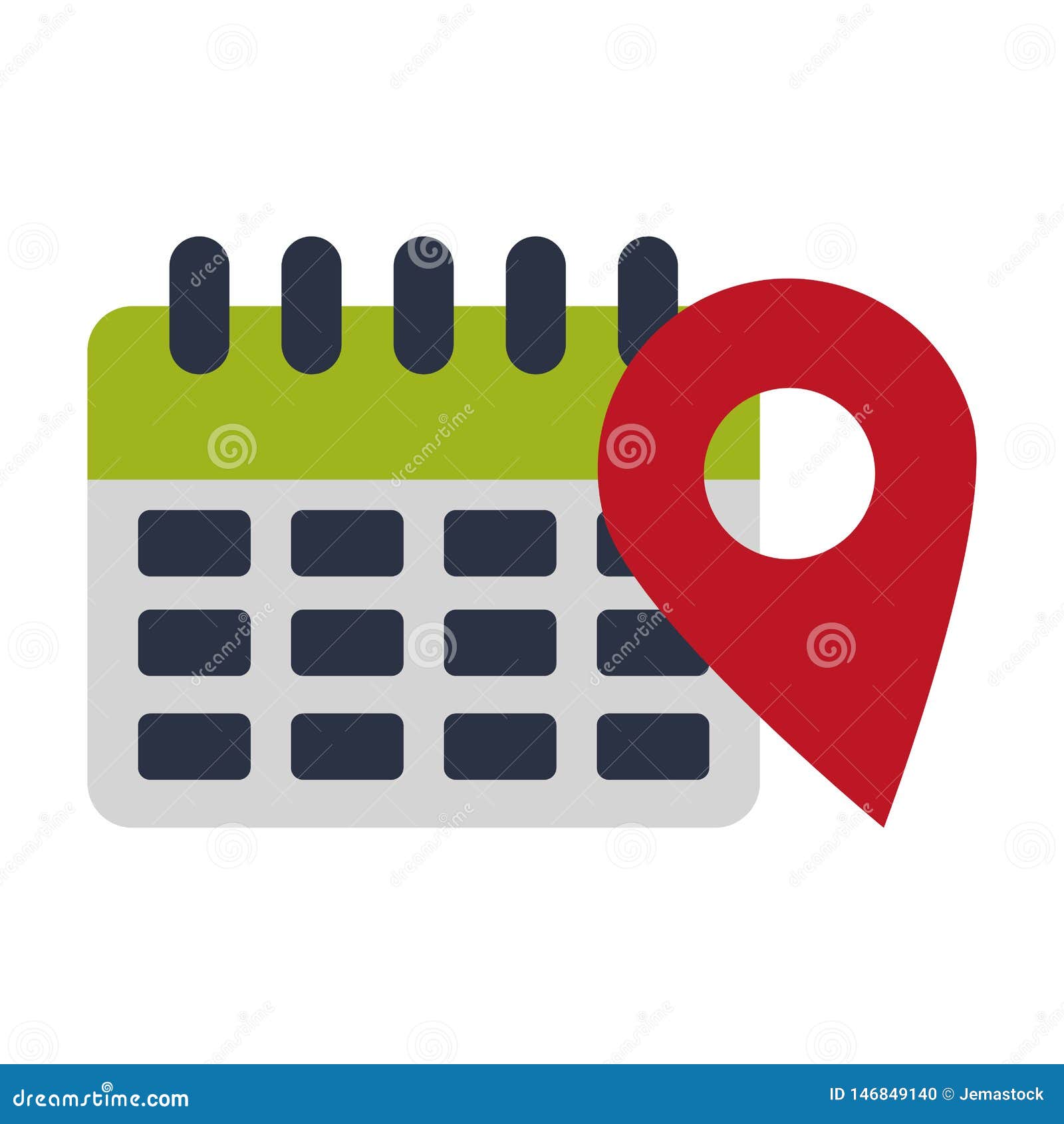 Month calendar cartoon stock vector. Illustration of paper - 146849140