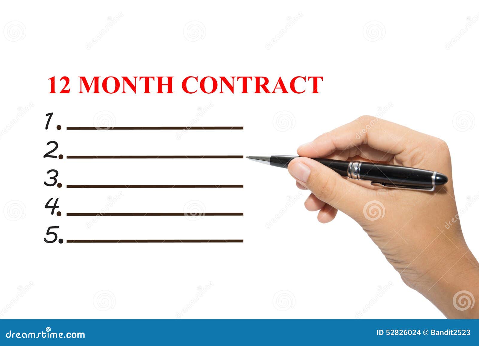 12 month contract stock photo. Image of design, month - 52826024