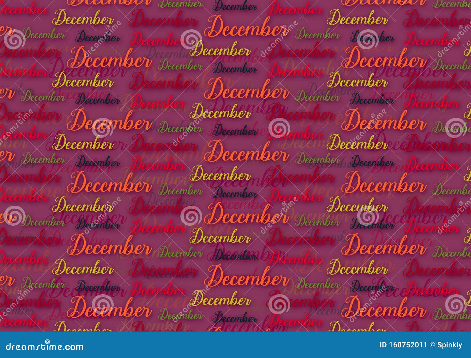 Month of December Text Pattern Wallpaper Stock Illustration ...