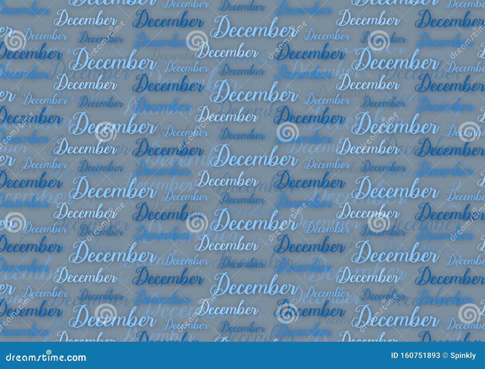 Month of December Text Pattern Wallpaper Stock Illustration ...