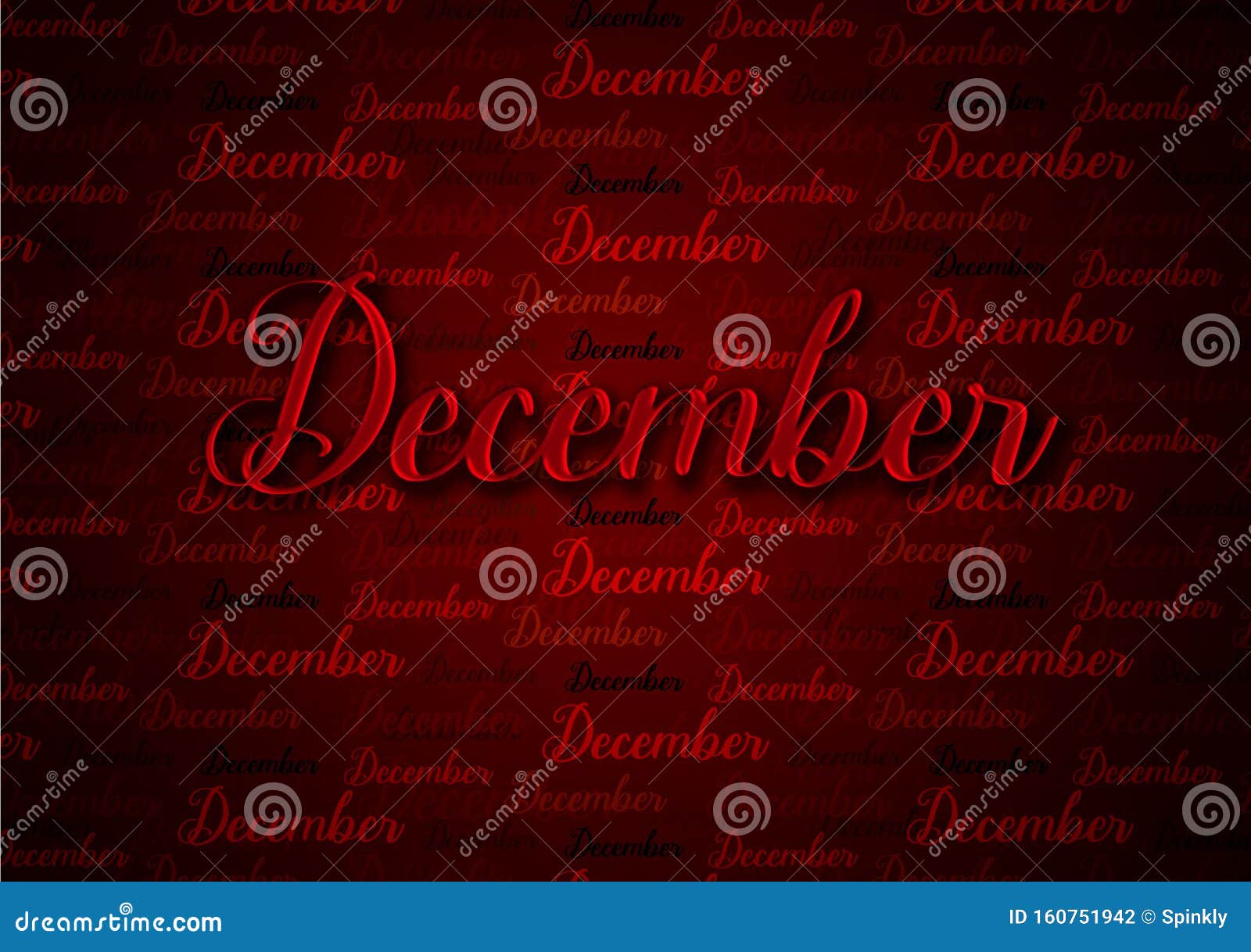Month of December Text Pattern Wallpaper Stock Illustration ...