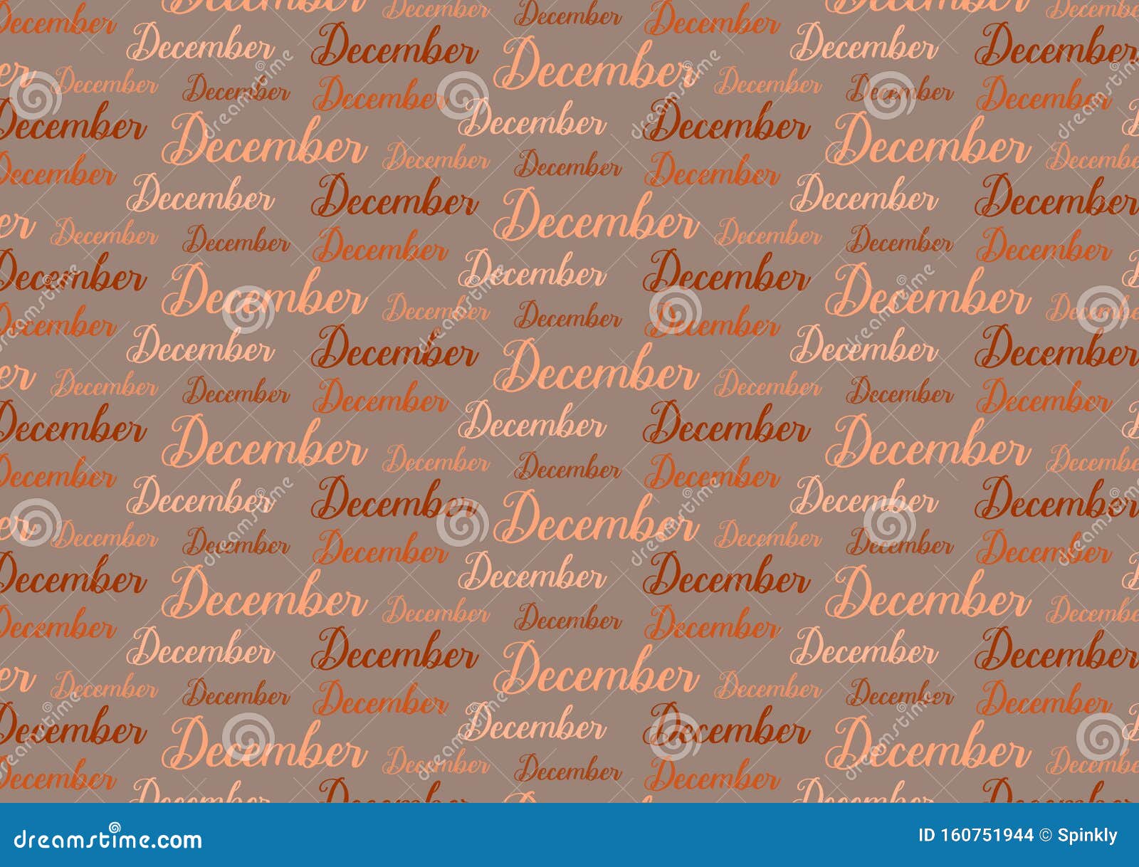Month of December Text Pattern Wallpaper Stock Illustration ...