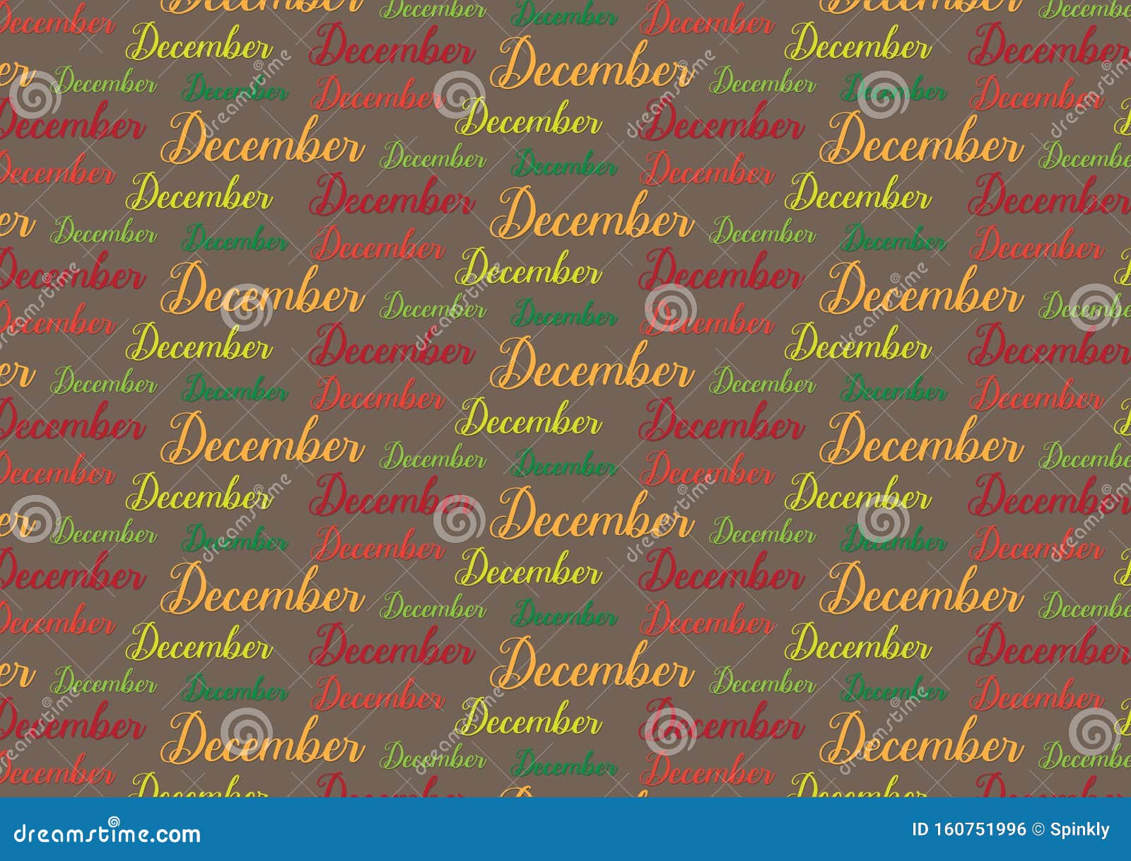 Month of December Text Pattern Wallpaper Stock Illustration ...
