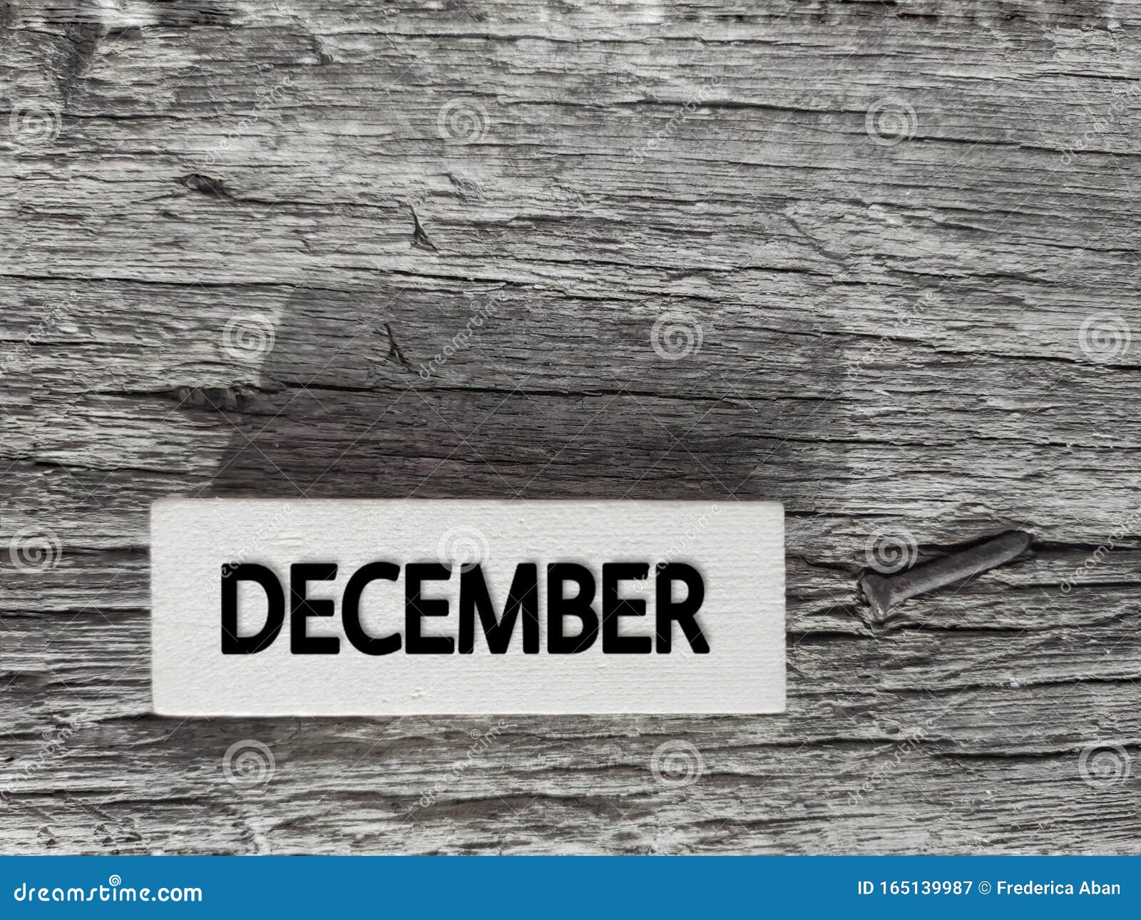 Month of December on Wooden Blocks Stock Image - Image of horizontal ...