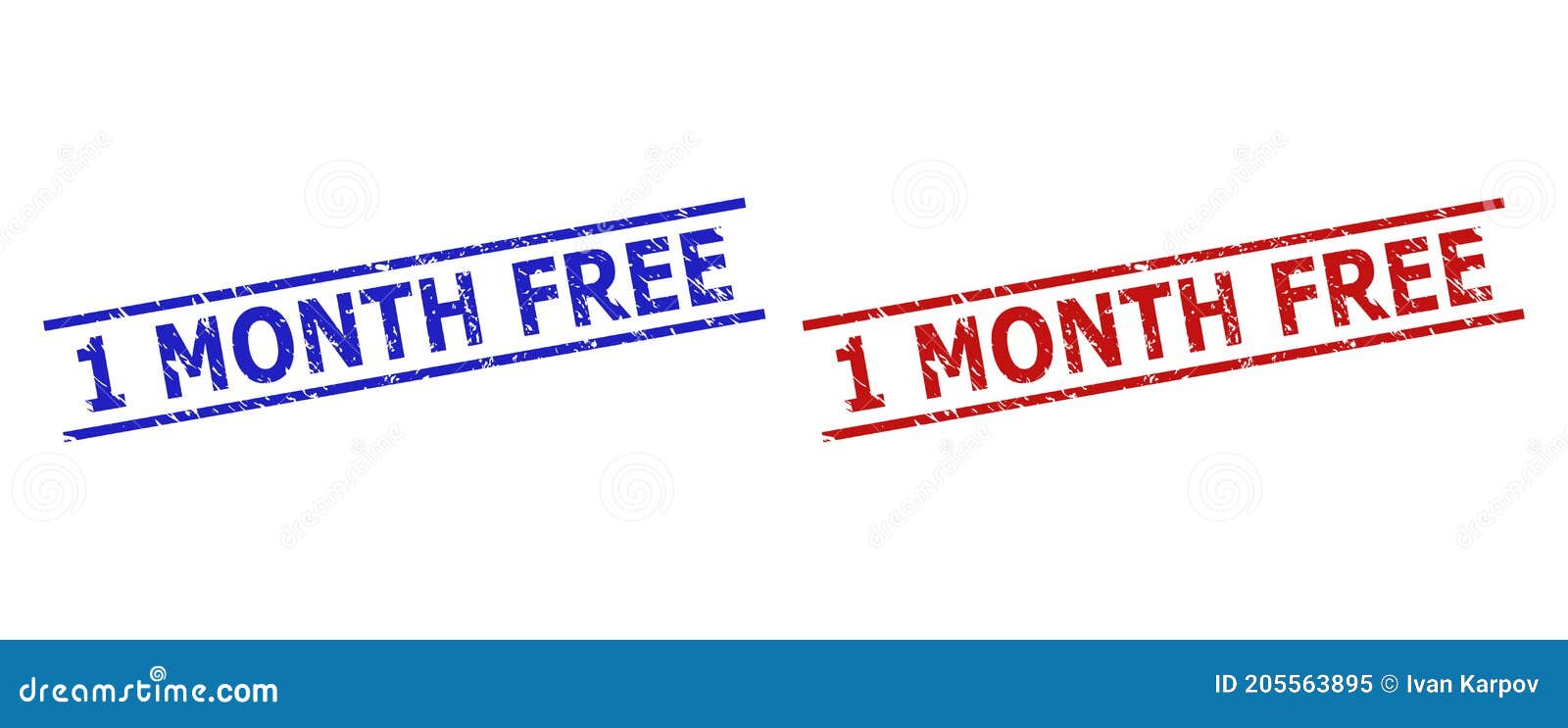 1 MONTH FREE Stamps with Distress Texture and Parallel Lines Stock ...