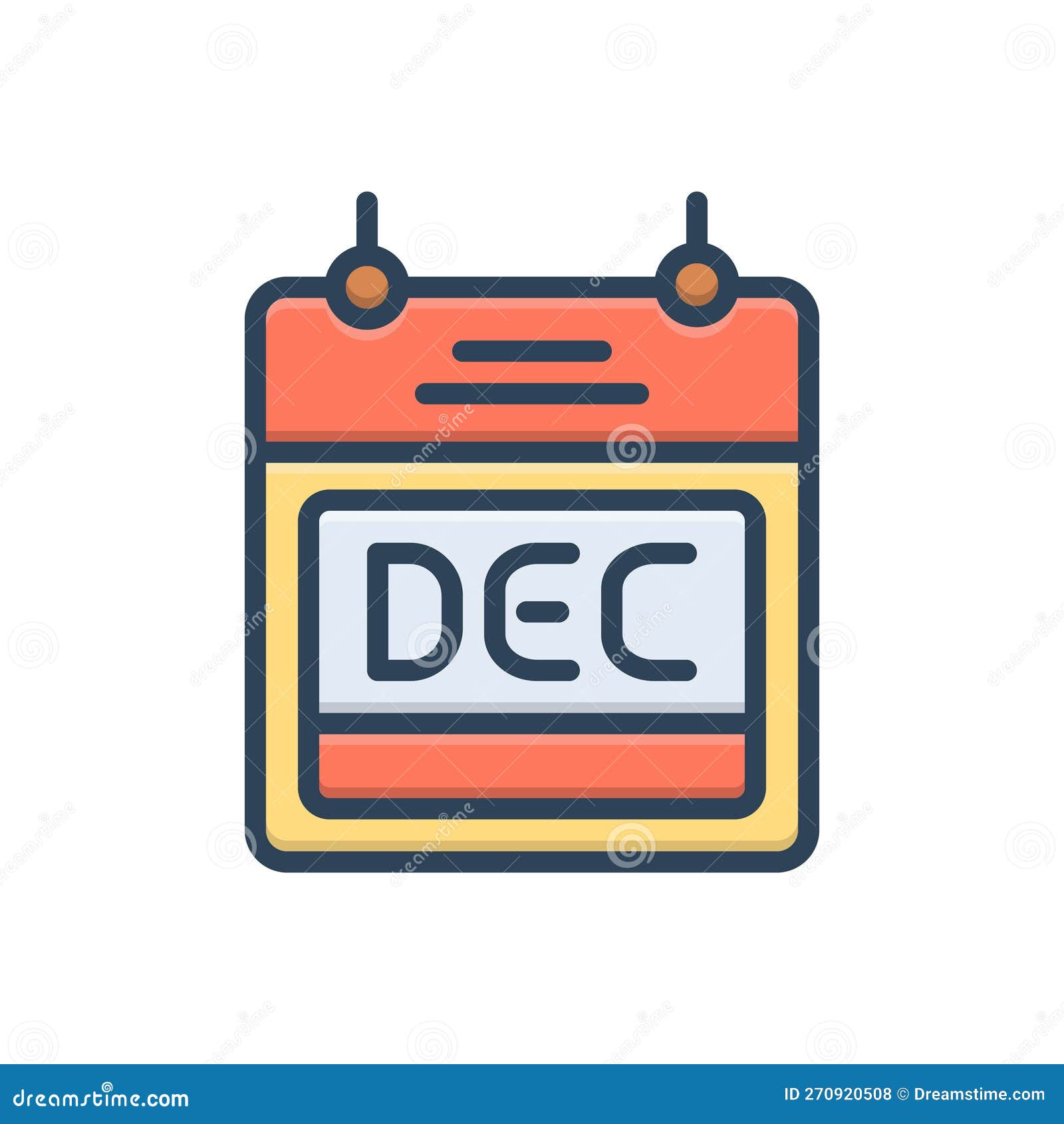 Color Illustration Icon for Month, Calendar and Date Stock Vector ...