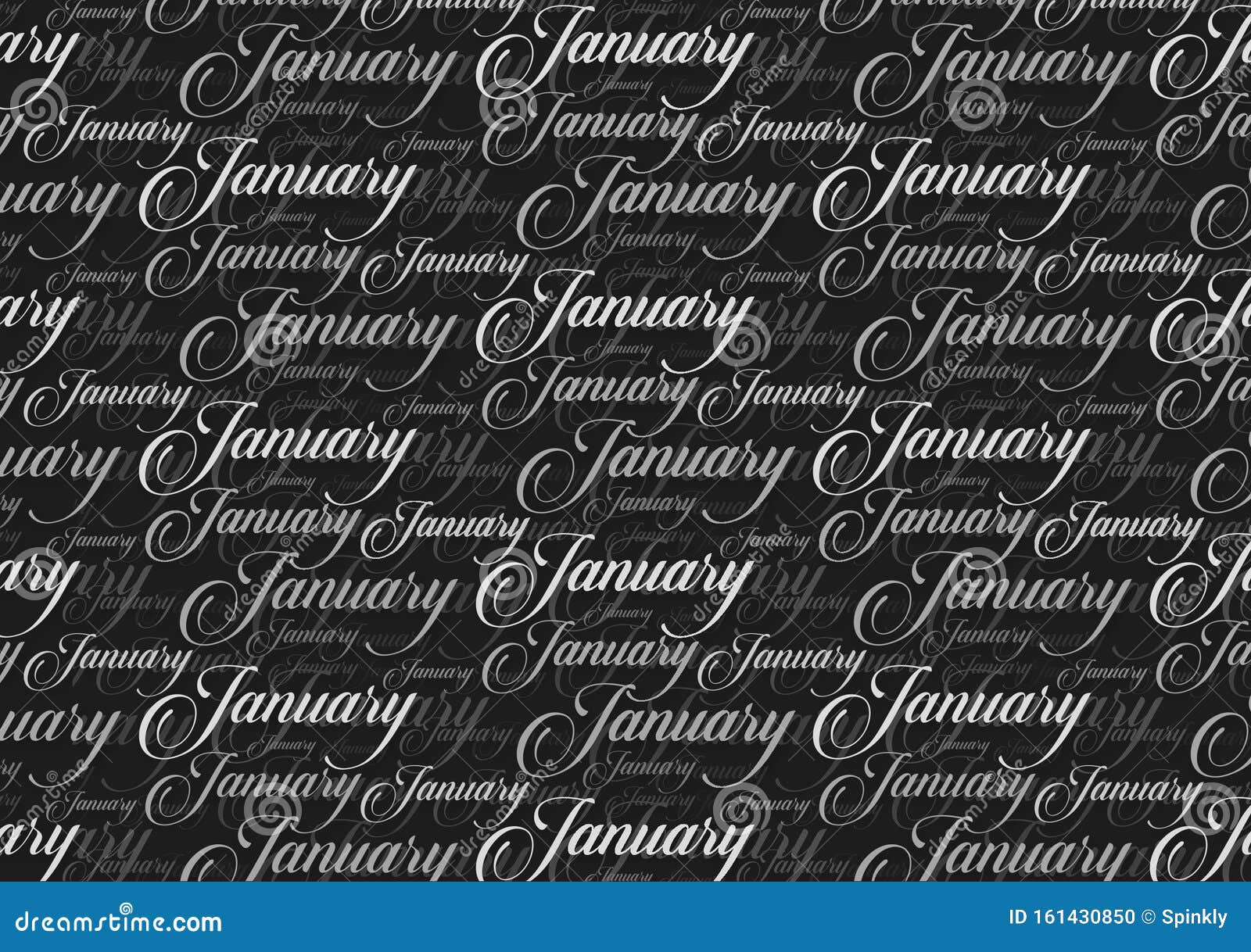 Month of January Text Pattern Wallpaper Stock Illustration ...