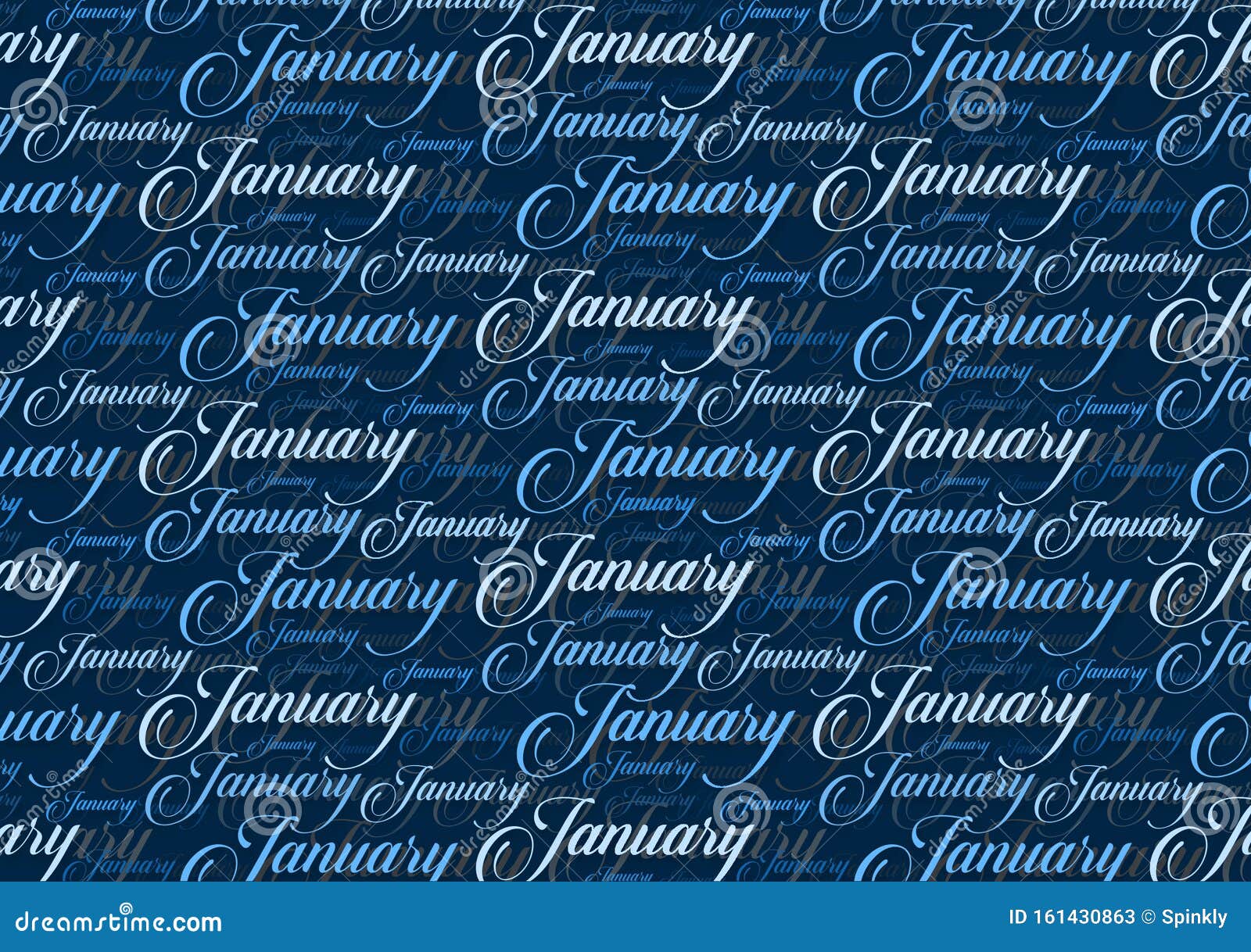 Month of January Text Pattern Wallpaper Stock Illustration ...