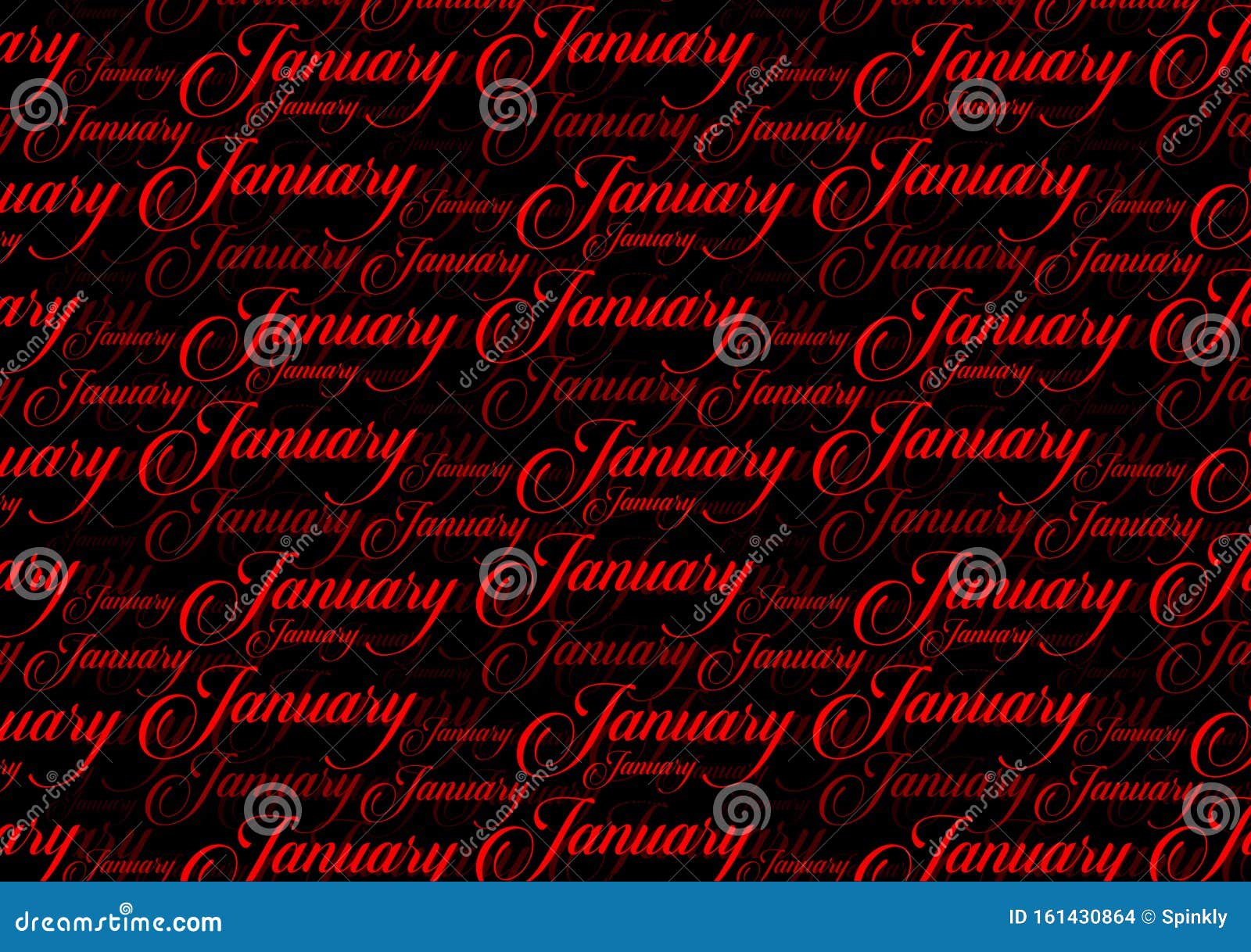 Month of January Text Pattern Wallpaper Stock Illustration ...