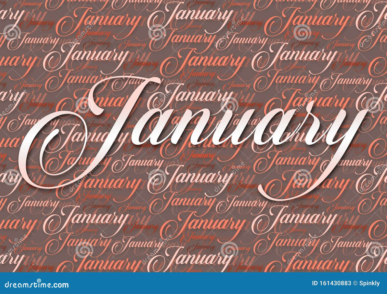 Month of January Text Pattern Wallpaper Stock Illustration ...