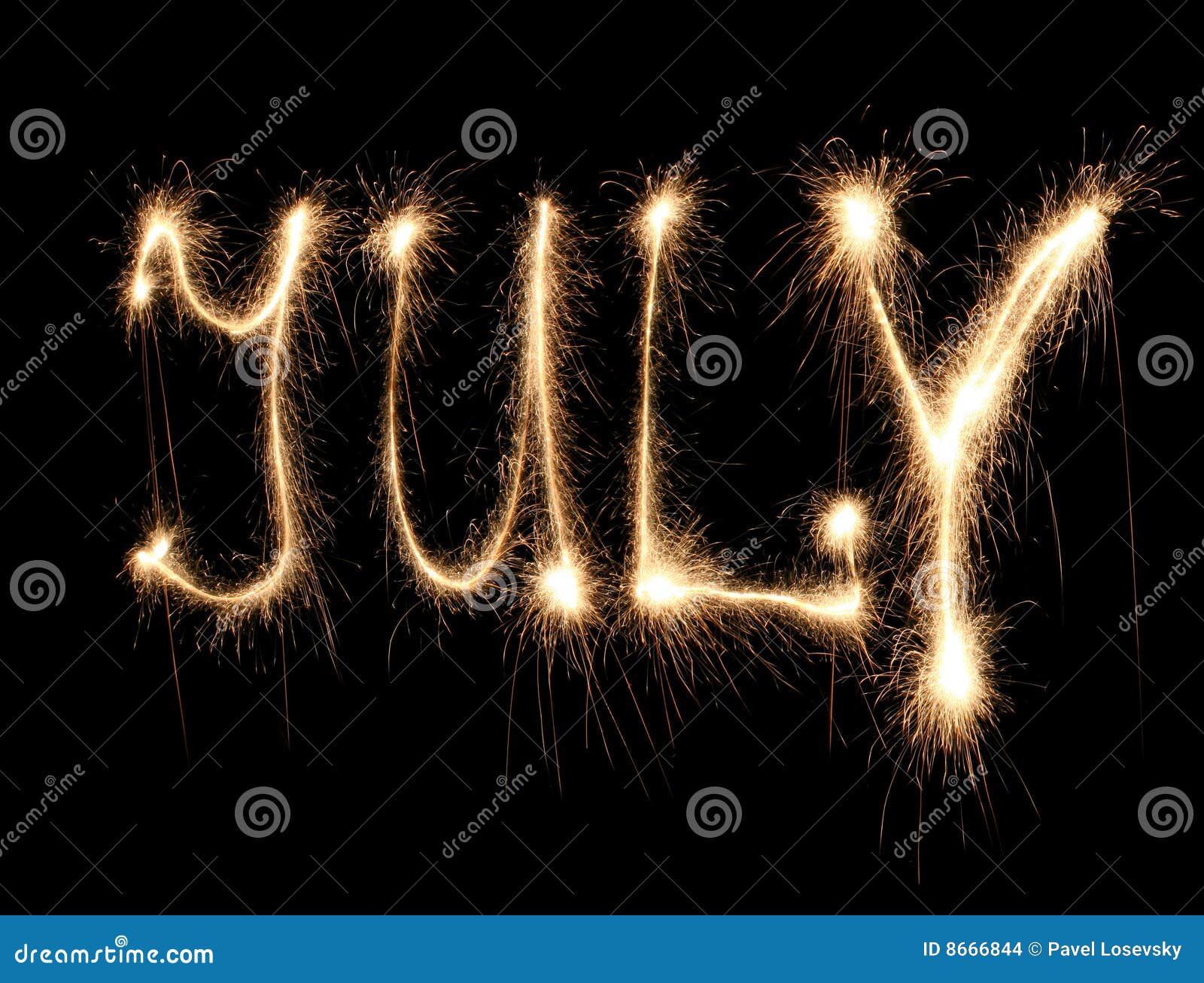 Month july sparkler stock photo. Image of letter, season - 8666844