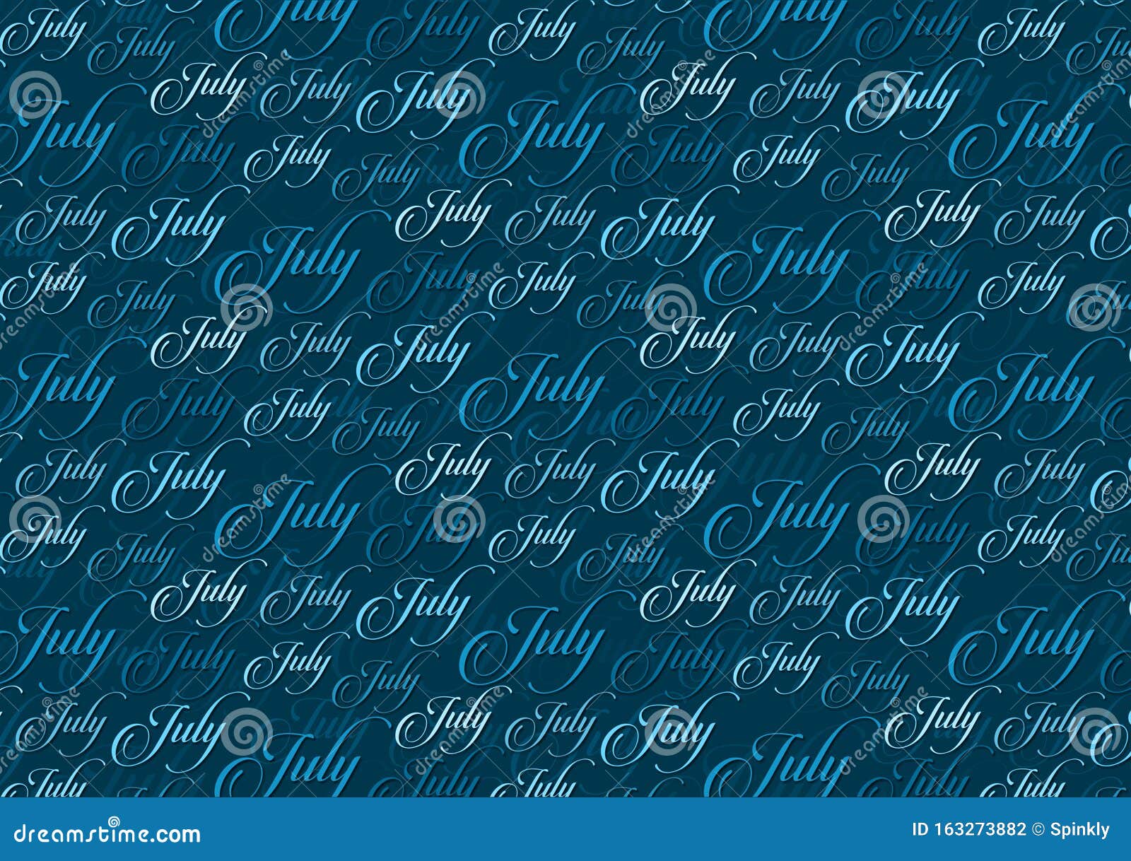 Month of July Text Pattern Wallpaper Stock Illustration - Illustration ...