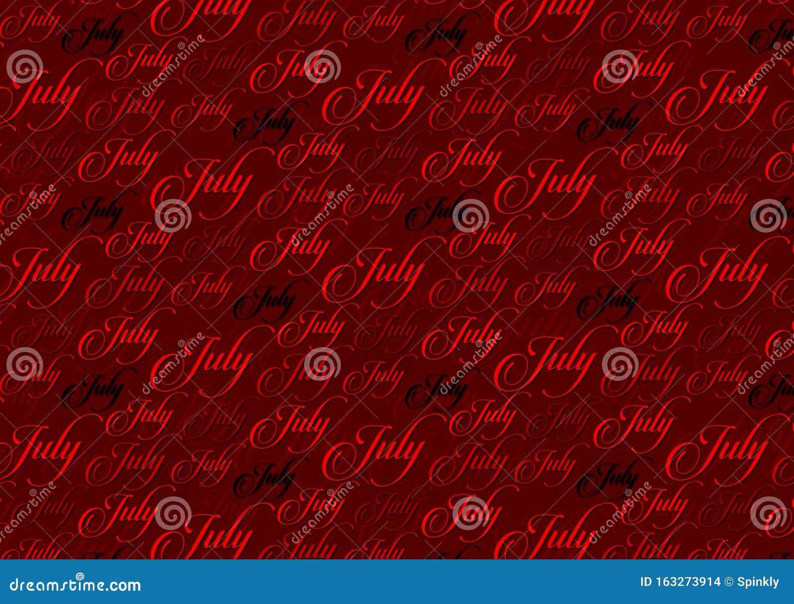 Month of July Text Pattern Wallpaper Stock Illustration - Illustration ...