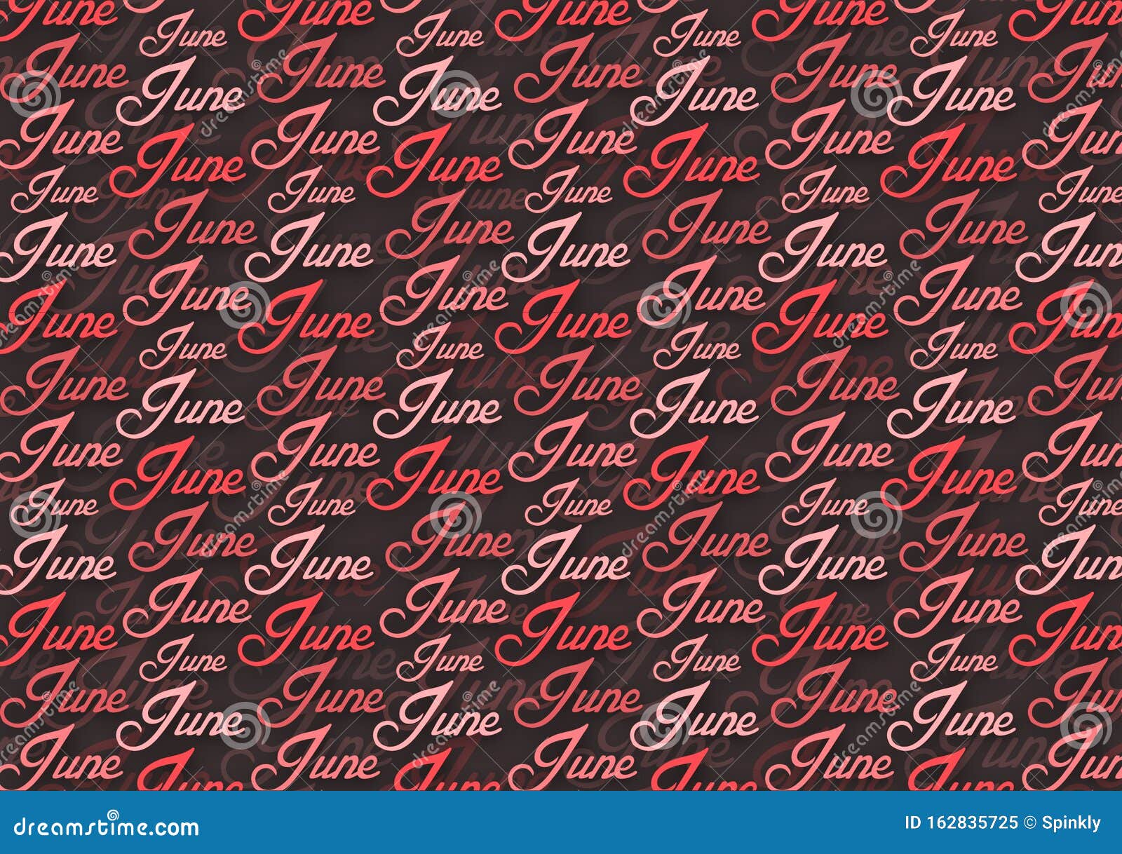 Month of June Text Pattern Wallpaper Stock Illustration - Illustration ...