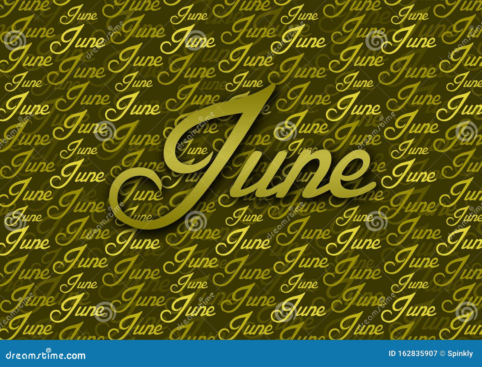 Month of June Text Pattern Wallpaper Stock Illustration - Illustration ...