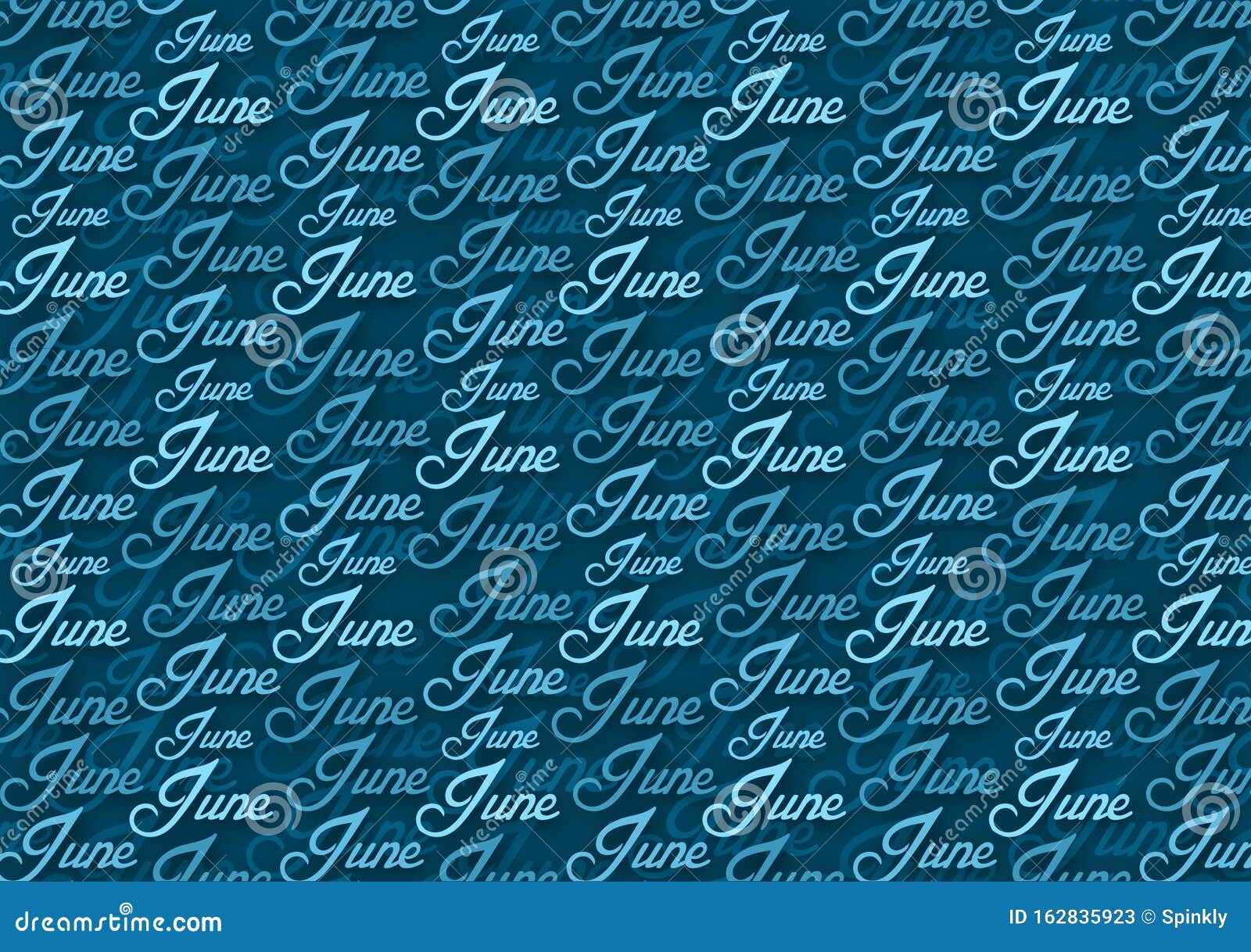 Month of June Text Pattern Wallpaper Stock Illustration - Illustration ...