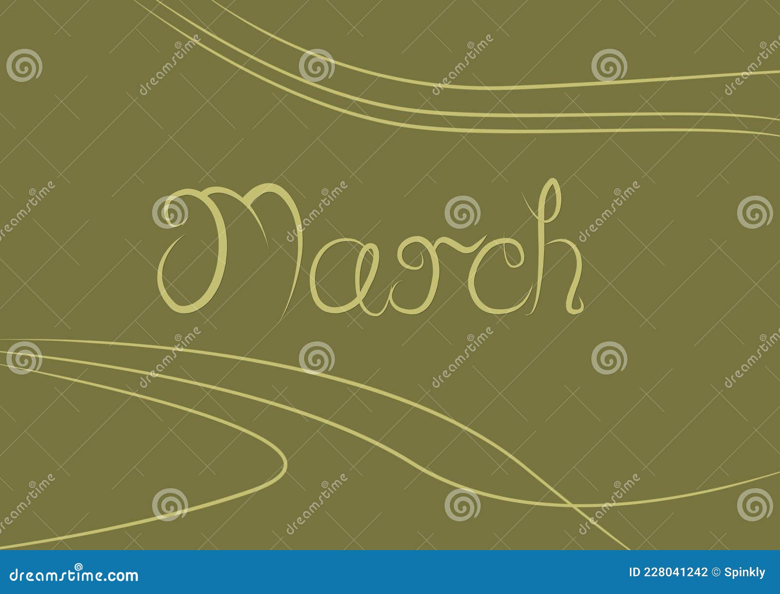 Month of March Title Header Background Wallpaper Stock Illustration ...