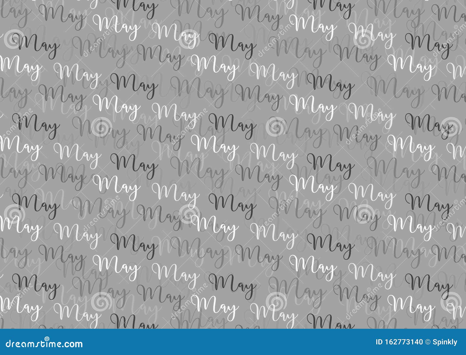 Month of May Text Pattern Wallpaper Stock Illustration - Illustration ...