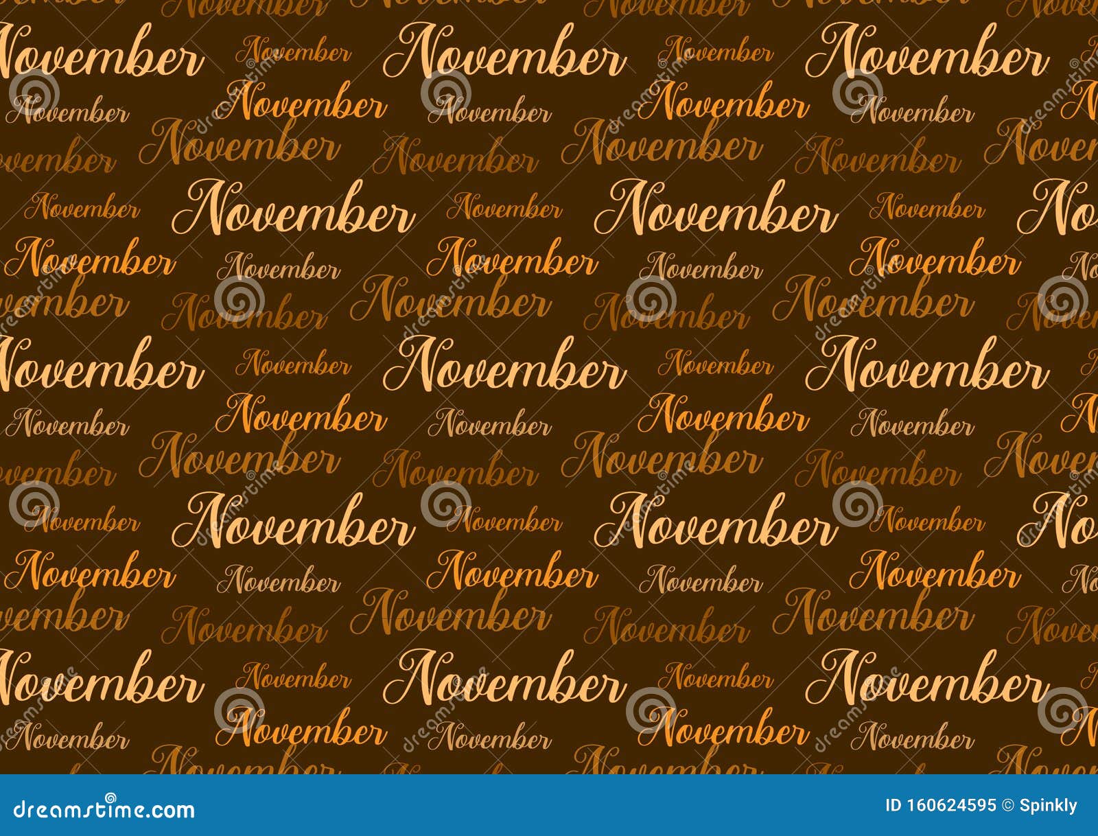 Month of November Text Pattern Wallpaper Stock Illustration ...