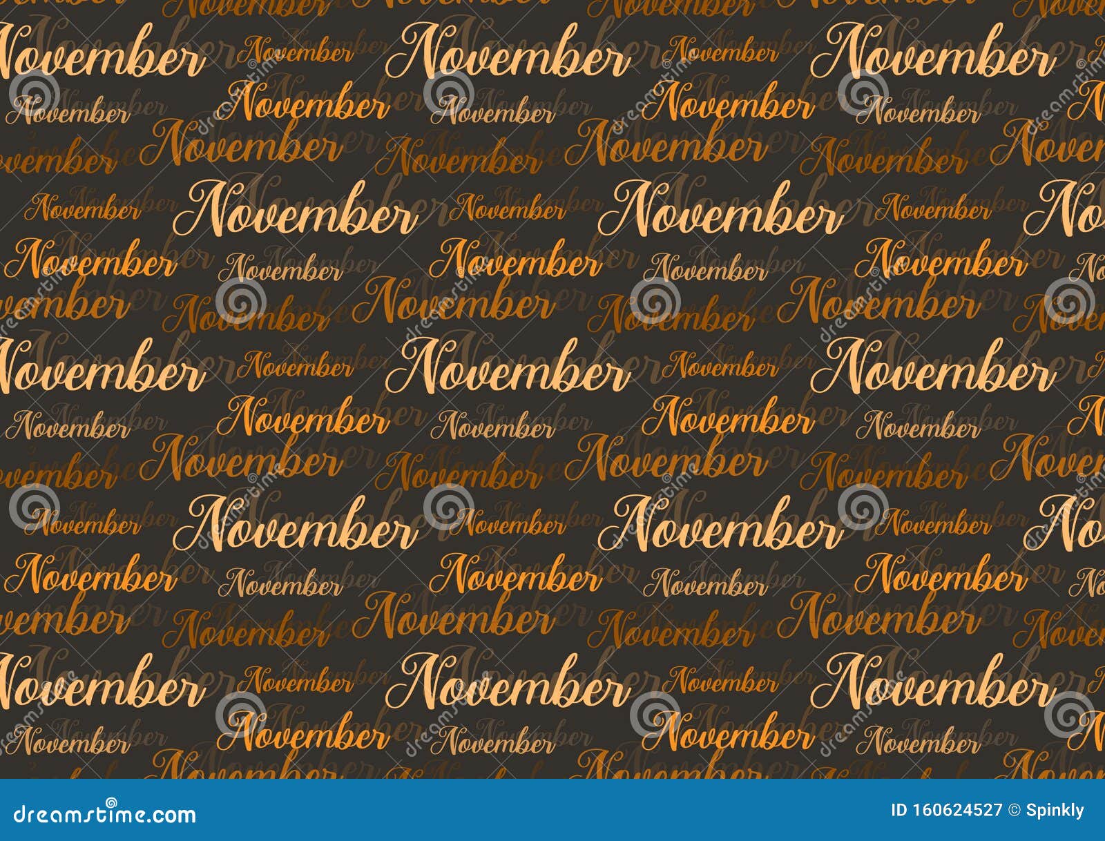 Month of November Text Pattern Wallpaper Stock Illustration ...