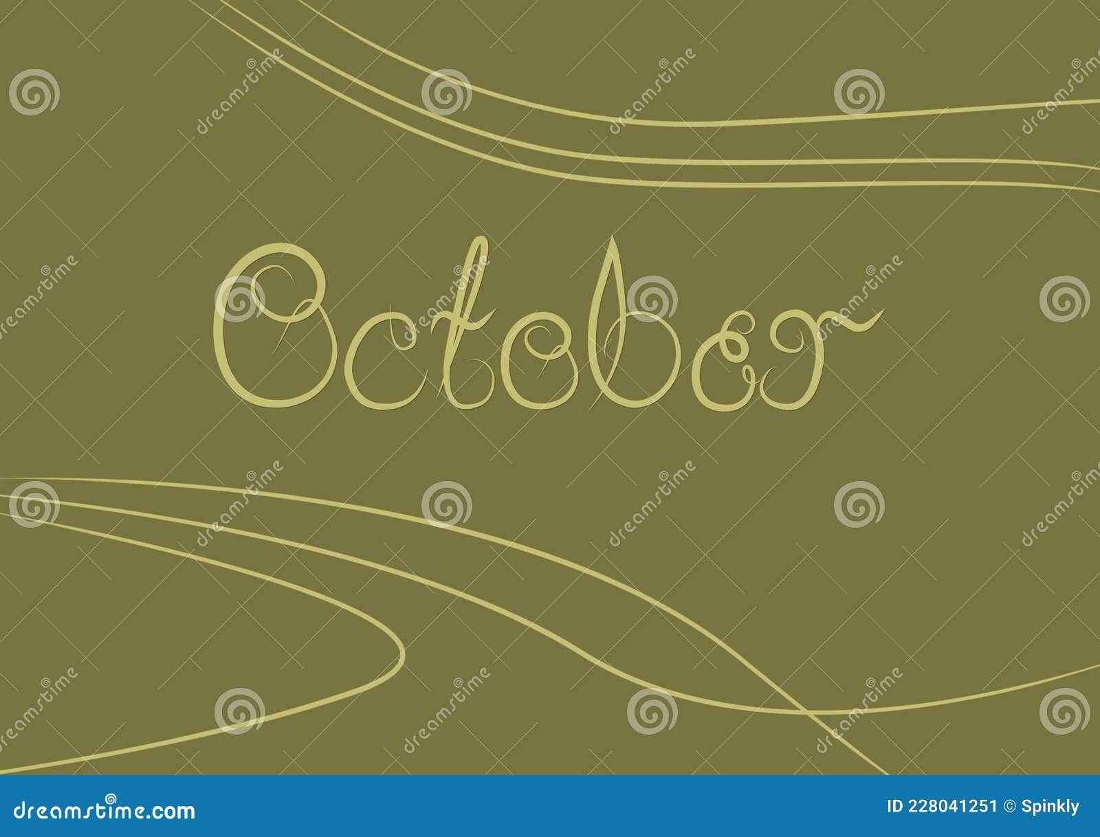 Month of October Title Header Background Wallpaper Stock Illustration ...
