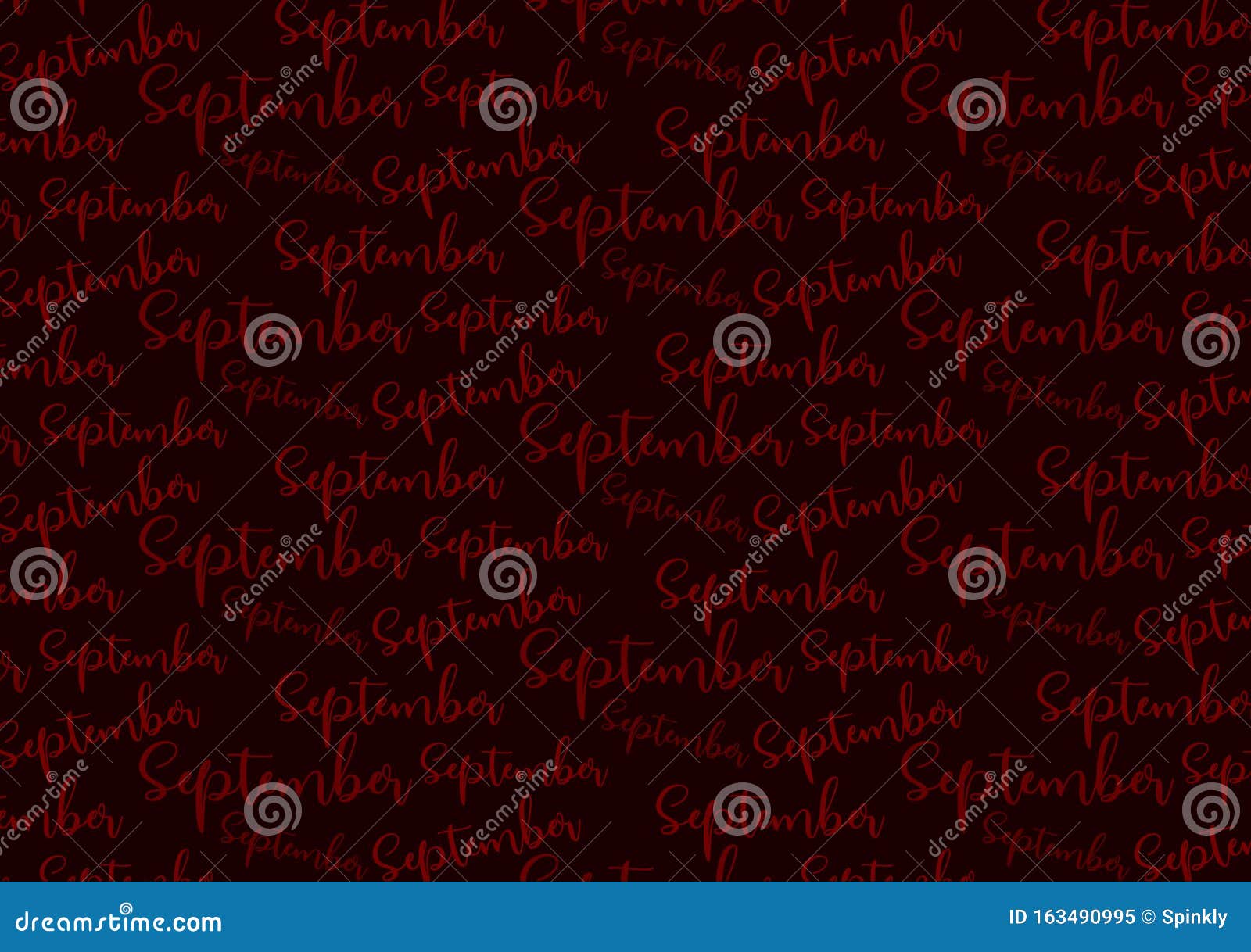 Month of September Text Pattern Wallpaper Stock Image - Image of ...