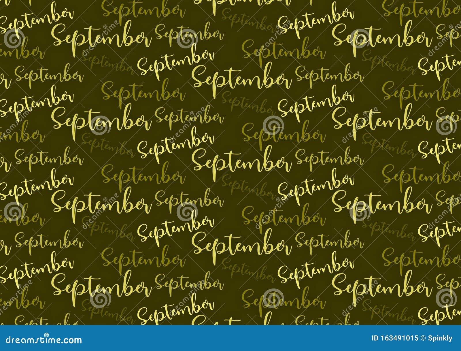 Month of September Text Pattern Wallpaper Stock Illustration ...