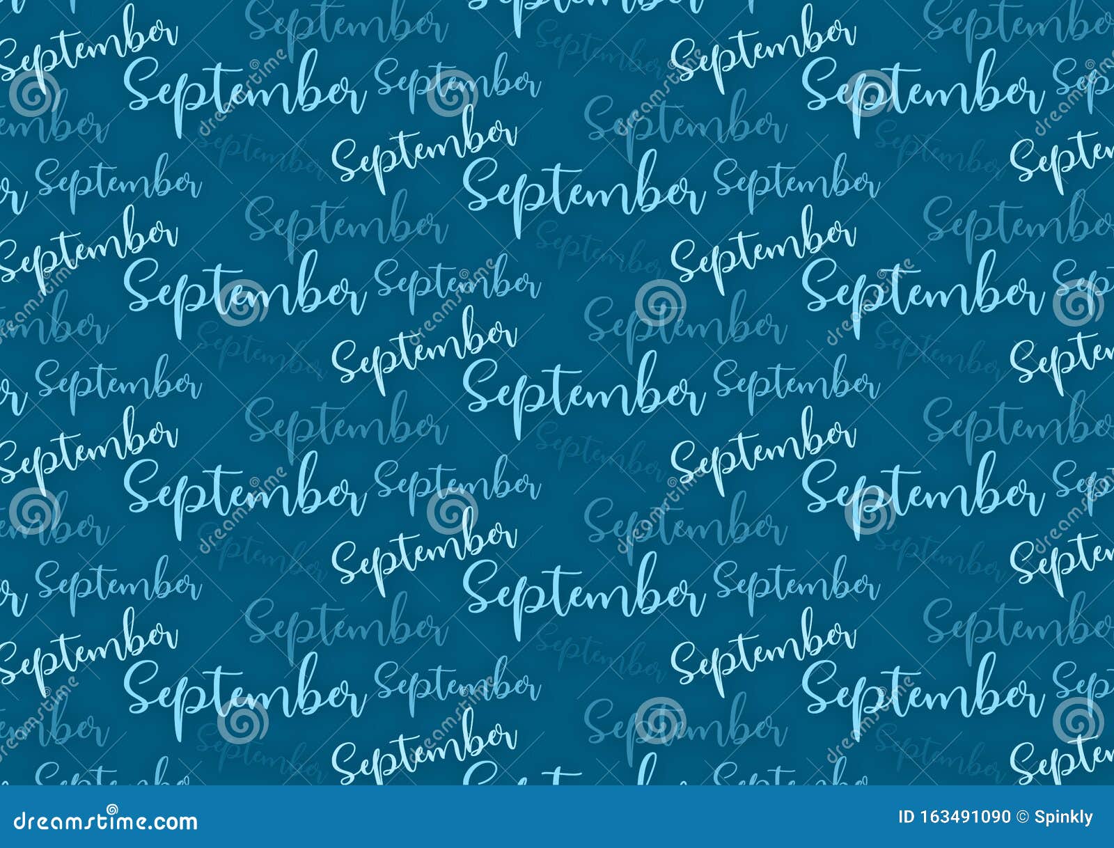 Month of September Text Pattern Wallpaper Stock Illustration ...