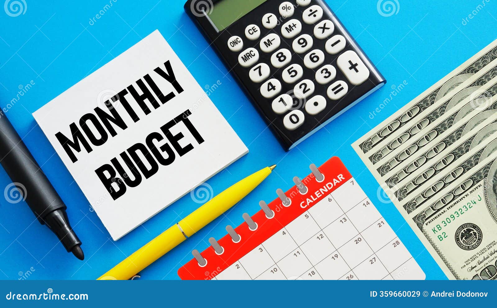 Monthly Expenses are Shown Using the Text Monthly Budget Plan Stock ...