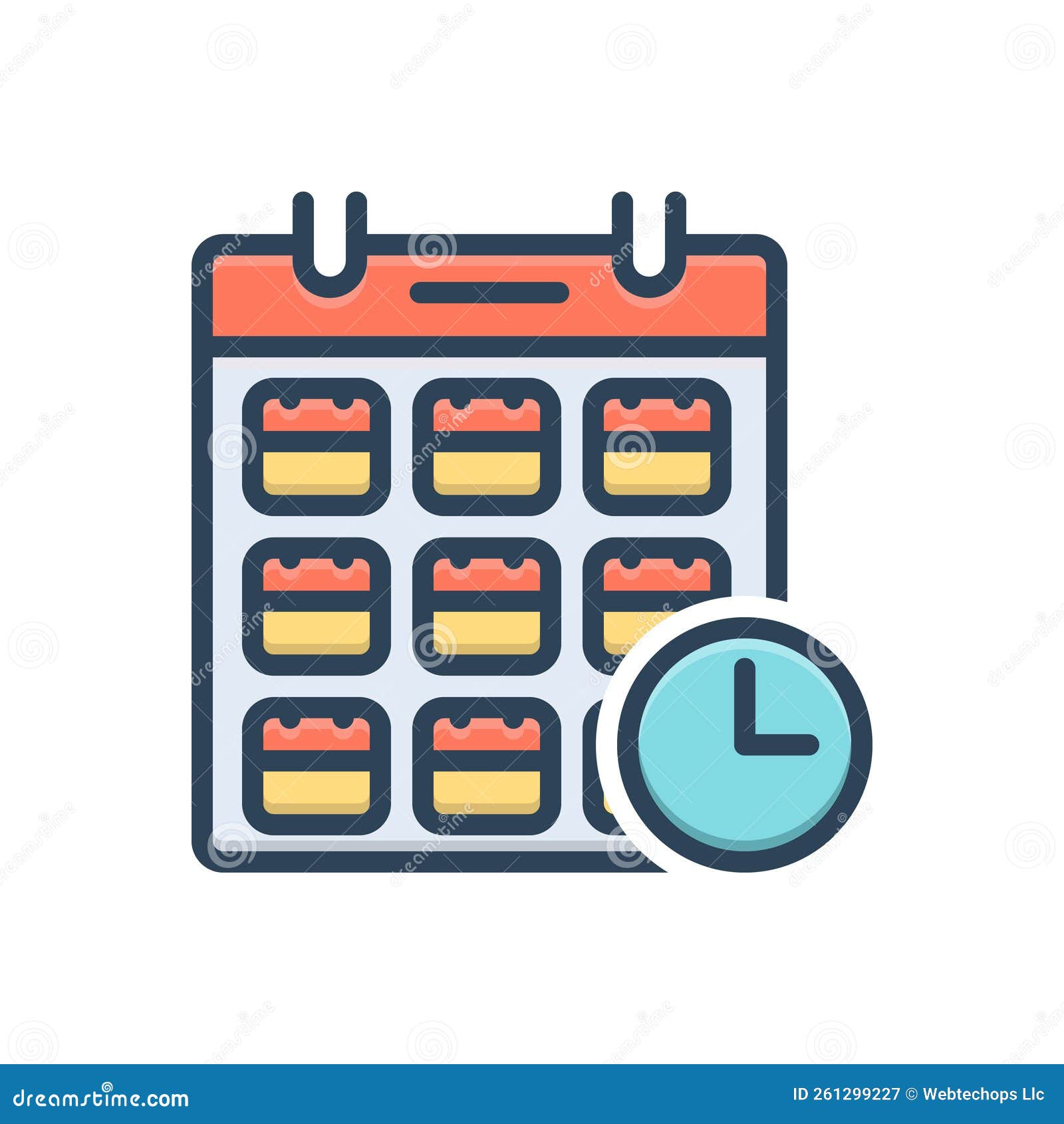 Color Illustration Icon for Monthly, Menstrual and Month Stock Vector ...