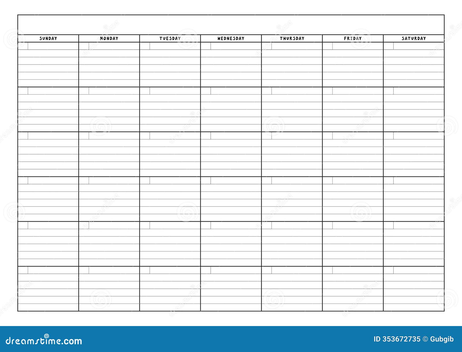 Monthly Planner Template. Printable Organizer And Schedule With Notes ...