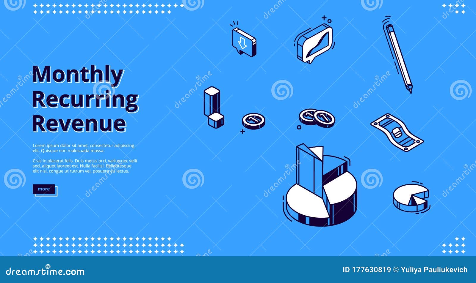 Monthly Recurring Revenue Isometric Web Banner Stock Vector ... Monthly Recurring Revenue Isometric Web Banner Stock Vector ...