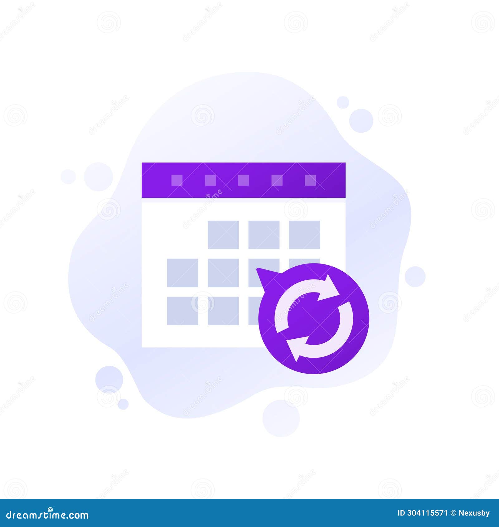 Monthly Subscription Plan, Automatic Renewal Icon Cartoon Vector ...